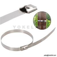 China Cable Tie 304 Stainless Steel Cable Ties Ball Lock Uncoated Ties for sale