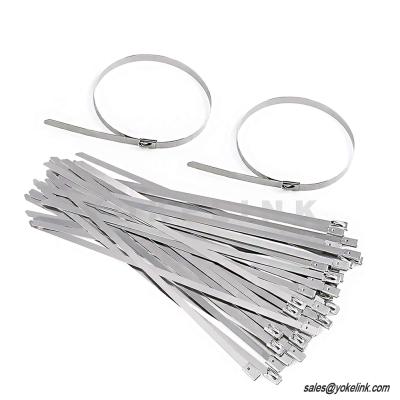 China Cable Tie 304 Stainless Steel Cable Ties Ball Lock Uncoated Ties for sale