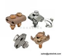 China Tin Plated Copper Parallel Groove Clamp, 8-2/0 AWG Aluminum/Stranded Copper Conductor for sale