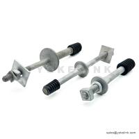 China Wide Base Crossarm Pin HDG | Nylon Thread Insulator Stud | ASTM A153 Crossarm Pin for sale