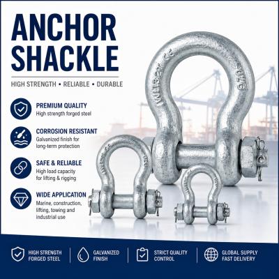 China HDG G209 Bow Anchor Shackle | Lifting Rigging Marine Hardware | RR-C-271 Anchor Shackle for sale