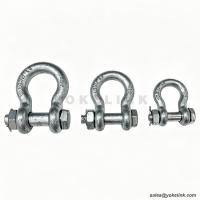 China Drop Forged Anchor Shackle | RR-C-271 Heavy Duty Rigging | ASME B30.26 Bow Shackle for sale