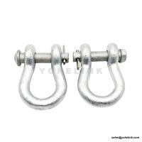 China Utility Transmission Line Anchor Shackle | Forged Carbon Steel | ASME B30.26 Anchor Shackle for sale