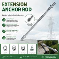 China Extension Anchor Rod | HDG Guy Rod Coupling | IEEE C135.2 Extension Rod for sale