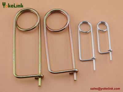 China Carbon steel Spring Wire Coiled Tension Safety Pin, Diaper Pin Zinc Finish Safety Pin Wire for sale