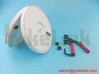 China Acetal Plastic Cable Strap on reel, Black Colour, Acetal Strap tool ,Separate Head for sale