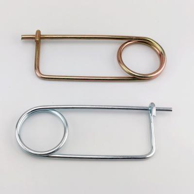China Spring Wire Coiled Tension Safety Pin, Diaper Pin Zinc Finish Safety Pin Wire for sale
