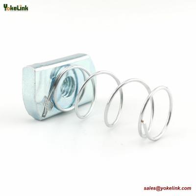 China Carbon Steel M10 Strut Nut Spring Channel Nut For solar mounting fastener for sale