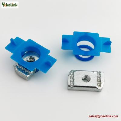 China Zinc plating Steel M12 Strut Channel Spring Nut M12 with plastic wing for sale