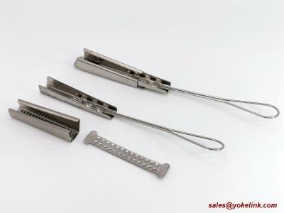 China FTTH Electronic Communications Stainless Steel Drop Wire Clamp for Aerial Drop Hardware for sale