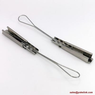 China Telecommunication 1-2 Pair Stainless Steel Telecom Drop Wire Clamp for sale