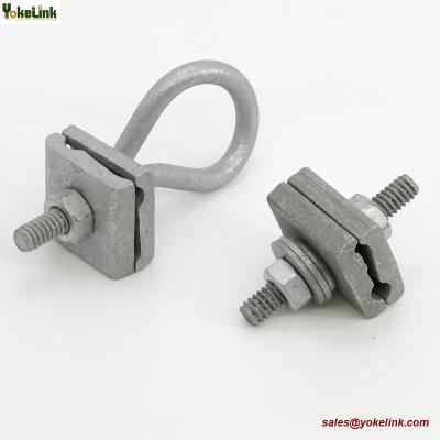 China Galvanized D Cable Lashing Wire Clamp 1/4