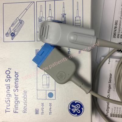 China TS-F4-GE GE Datex Ohmeda TruSignal Spo2 Finger Sensor Reusable 13ft Length for sale