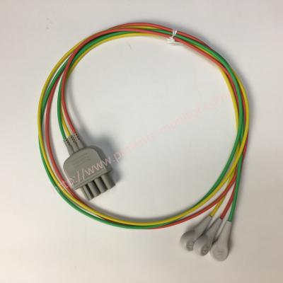 China BR-913P Patient Monitor Accessories NIHON KOHDEN K910A 3-Electrode Lead Snap Type Cable Length 0.8m for sale