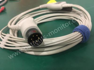 China Medical Accessories Edan F2 F3 F6 F9 Fetal Monitor ECG Cable 5 Lead ZEC121 20201119074 Compatible for sale