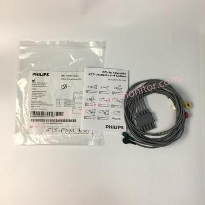 China 989803160721 PHiliph Reusable Efficia Adult ECG 5 Lead Snap IEC for sale