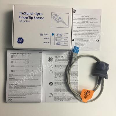 China GE Datex-Ohmeda CARESCAPE ONE TruSignal SpO2 Finger Tip Sensor Reusable 9 Pin Adult 1m TS-SA-D for sale