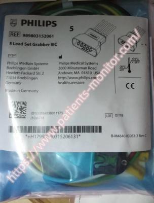 China ECG 5 Leadset Grabber Medical Equipment Parts IEC 989803152061 For Hospital for sale
