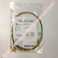 China 989803145101 Medical Equipment Parts PHiliph ECG Lead Set 3 Leadset Grabber IEC ICU 1M M1672A for sale