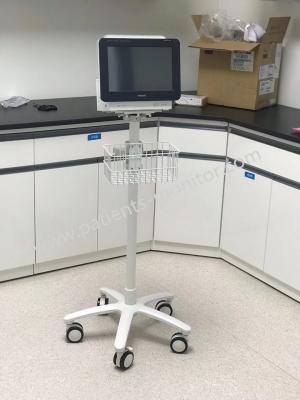 China Customizable Fixed Roll Stand With Basket For Medical Equipments Monitor ECG Ultrasound Defibrillator Machine for sale