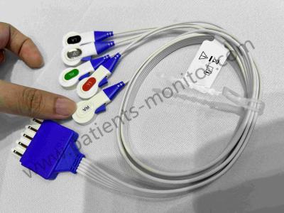China Hospital Patient Monitor Accessories GE PHiliph Edan Goldway Disposable ECG Lead Wire for sale