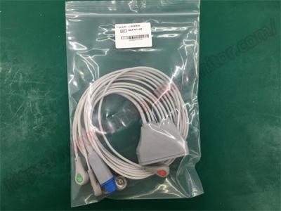 China PHiliph ECG Lead Wire DLP-011-05 IntelliVue MX40 Patient Monitor ECG 5 Lead Buckle AAMI+Spo2 for sale