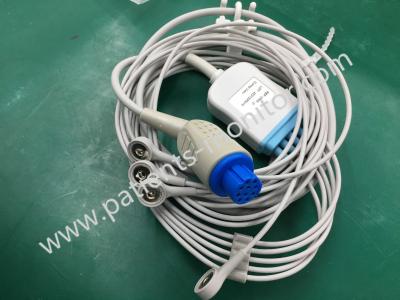 China GE Datex 5-Lead 10Pins ECG Cable REF DLG-011-05 Reusable Compatible Medical Accessories for sale