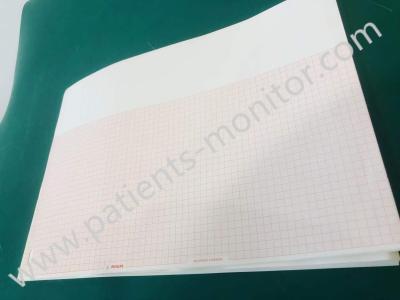 China ECG Thermal Paper M2483A Suit for TC70 TC50 TC30 ST80i Pagewriter Cardiograph Red Grid A4 8.5 in*11 in for sale