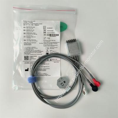 China Edan Reusable 3-Lead ECG Cable , Snap , AHA EL03DASY1  For  Medical Machine for sale