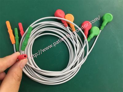 China CONTEC TLC 9803 5-Lead Wire ECG Cable PN 230400332 REF AGT0332 New Original White Color For Medical Equipment for sale