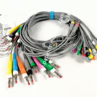 China Edan Reusable 18-Lead ECG Cable 4mm Banana , IEC, EL16DIB181  For  Medical Machine for sale