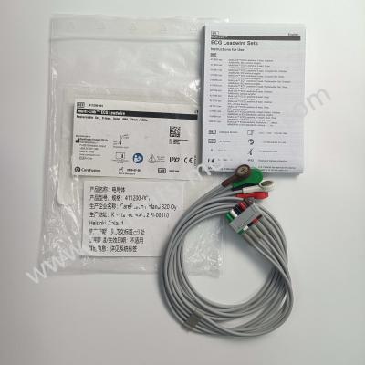 China GE CareFusion Multi-Link ECG Leadwire REF 411200-001 Replaceable Set 5-lead Snap AHA 74cm 29 In for sale