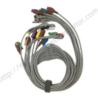 China GE ECG Leadwire Set Base 10 Grabber AHA IEC 2104749-001 Leadwire And Trunk Cables Original Medical Accessory for sale
