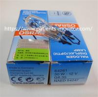 China OSRAM 64261 12V30W G6.35 NAED 54247 Microscope Slit Lamp Halogen Tungsten Bulb for sale