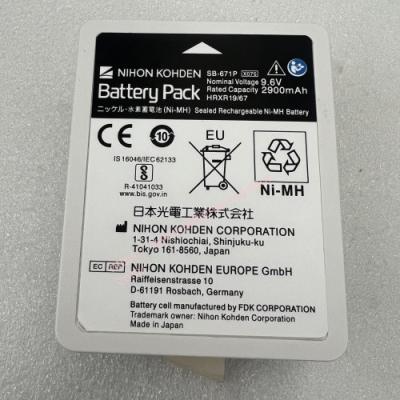 China Nihon Kohden Rechargeable Battery Pack SB-671P 9.6V 2900mAh New Original for sale
