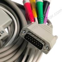 China NIHON KOHDEN ECG Patient Cable BJ-961D 10 Leads IEC Color Code TPU Cable For ECG Machine for sale
