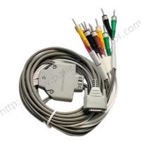 China NIHON KOHDEN ECG Patient Cable BJ-961D 10 Leads IEC Color Code TPU Cable For ECG Machine for sale