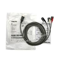 China Philip 3 Lead ECG Cable Adult Clip AHA 989803160731 New Original for sale