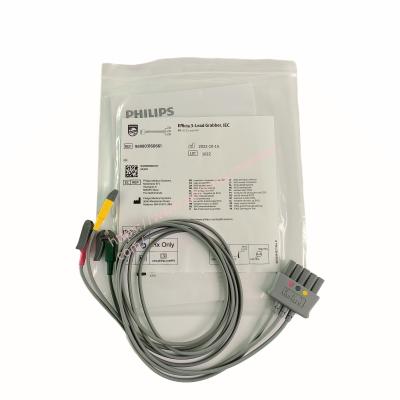 China Original Philiph Efficia 3-Lead Grabber IEC ECG Cable 989803160661 1EA Packaging Unit With Non-Philiph Healthcare Equipment for sale