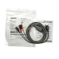 China Philiph Efficia Reusable Combined ECG Cable 3-Lead Set Grabber IEC 989803160741 New Original for sale