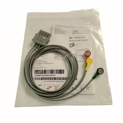 China Reusable ECG Cables 3- Lead Snap IEC REF 989803160681 1.0 m 3 ft for Accurate Monitorin for sale