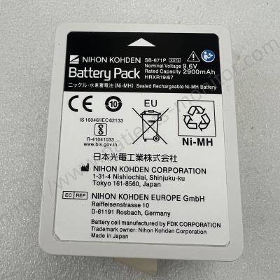 China Nihon Kohden SB-671P Sealed Rechargeable Ni-MH Battery For BSM 3000/6000/6300/6500/6700 9.6V 2900mAh for sale