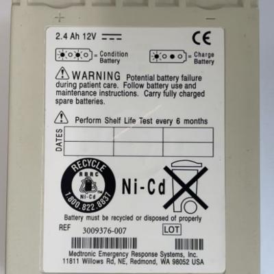 China REF3009376-007 Battery 12V 2.4Ah PN B10473 M3060A-0004 For LP10 Defibrillator for sale