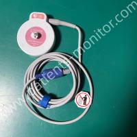 China Edan US Transducer Probe MS3-109301 (D) 4 Pin Double Slot for F2 F3 F6 Fetal Monitor 1MHz 8 Ultrasound Crystals Pink for sale