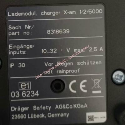China Drager 8318639 brand new original authentic adapter gas detector charging base 10.31V 2.5A for sale