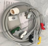 China Accessories PHiliph 12 pin 5 Clip Lead Europe Standard 989803143191 Work Well Medical Device Hospital Equipment​ for sale
