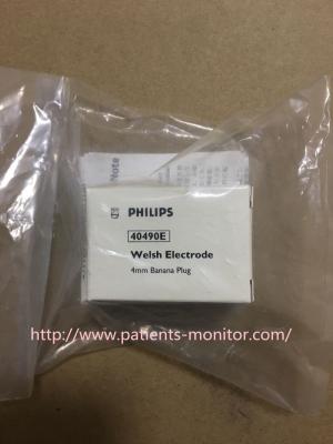 China 40490E Patient Monitor Parts PHiliph Welsh Electrode 4mm Reusable Banana Plug 15MM Suction Icon for sale