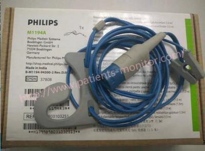 China M1194A PHiliph Patient Monitor Accessories Reusable Adult And Pediatric Ear Clip SpO2 Sensor 1.5m 4.9'' for sale