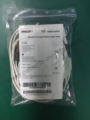 China PHiliphilip Page Writer TC10 ECG Machine Parts Standard 10- Lead ECG Cable AHA 989803184931 for sale