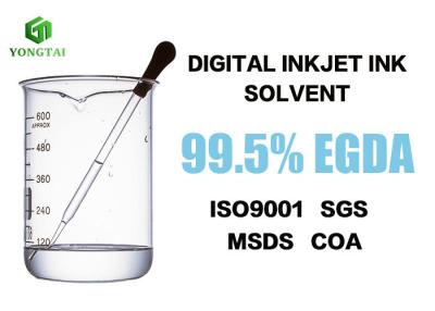China EGDA Solvent for Digital Inkjet Printing 99.5% Purity Odorless Colorless Ethylene Glycol Diacetate for sale